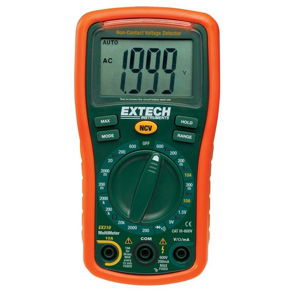 Buy Extech EX310 Mini Digital Multimeter with Voltage Detector online ...