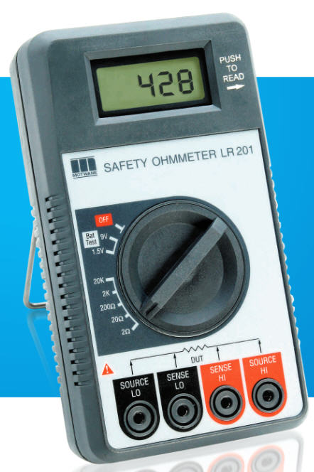 Buy Motwane LR201 - 3 1-2 Digit Heavy Duty Hand Held Safety Ohm Meter ...