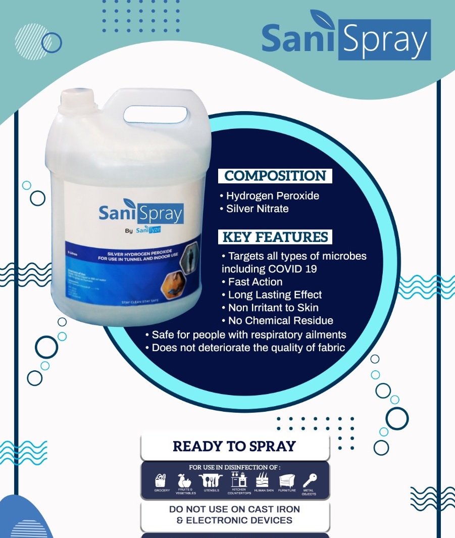 Buy SaniTyze SaniSpray Ready to Spray Disinfectant (Silver Hydro ...